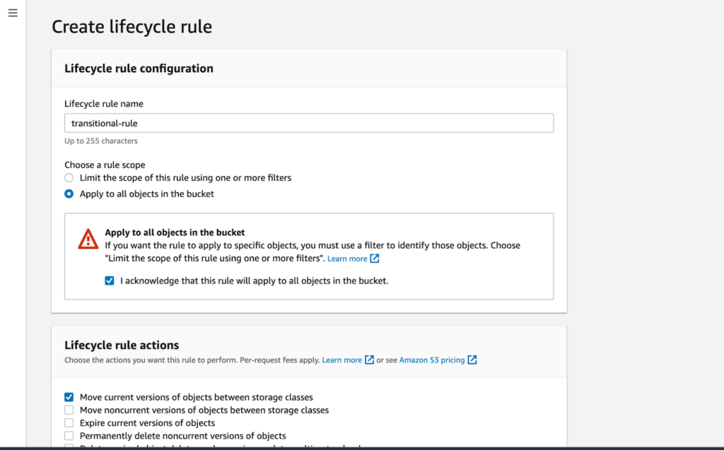 AWS Cost Optimization – Lifecycle rules for s3 – BoldLink